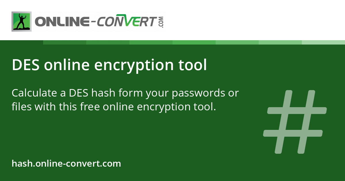 DES online encryption tool