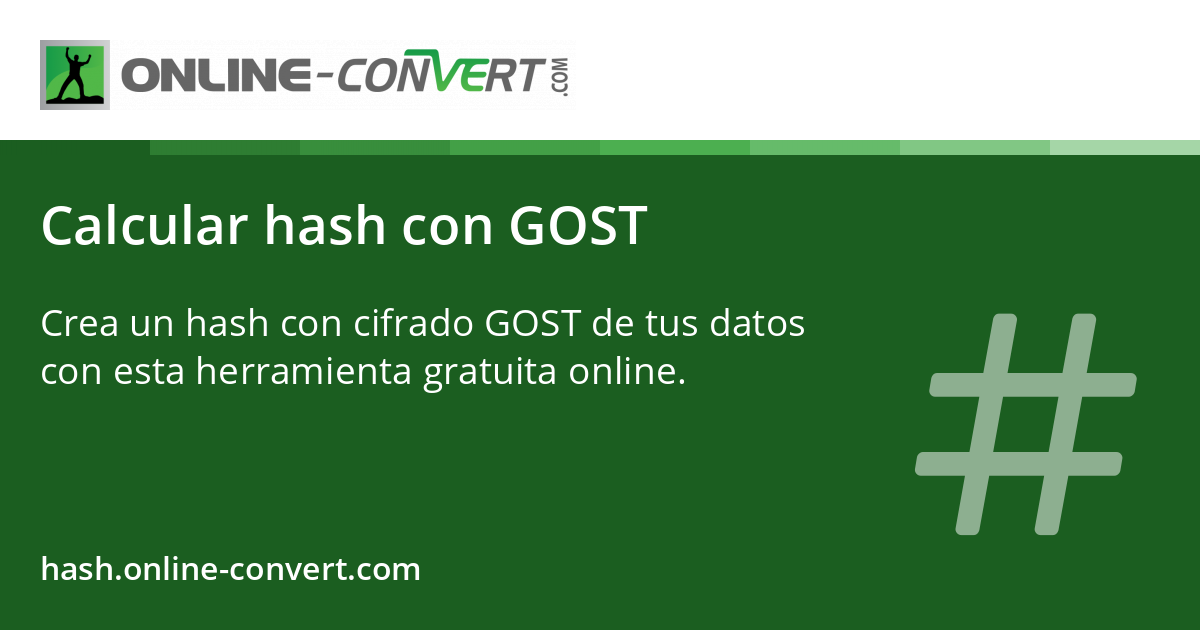 Calcular hash con GOST