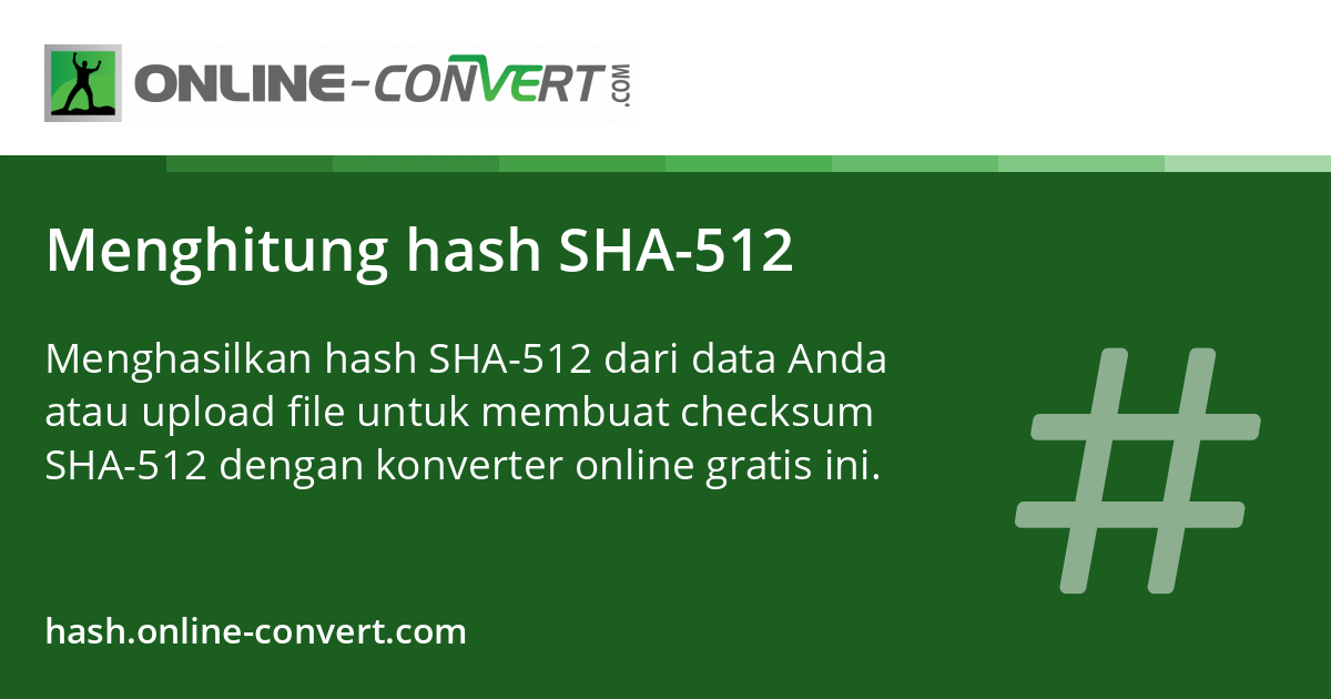 Menghitung hash SHA-512